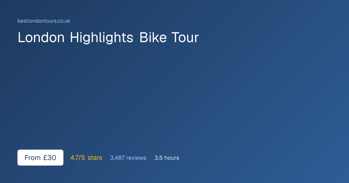 London Bike Tour 2026 | Guided Cycling Tour | Best London Tours
